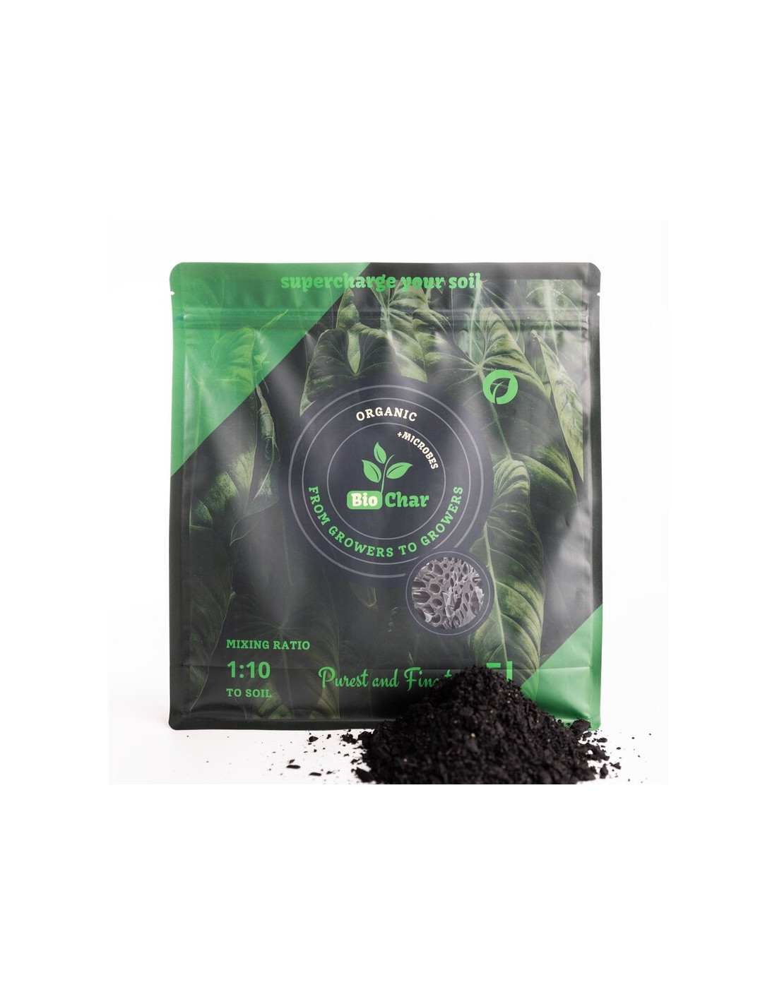 Biochar + Microbes Biokohle 5L – Gesunder Boden & starke Pflanzen