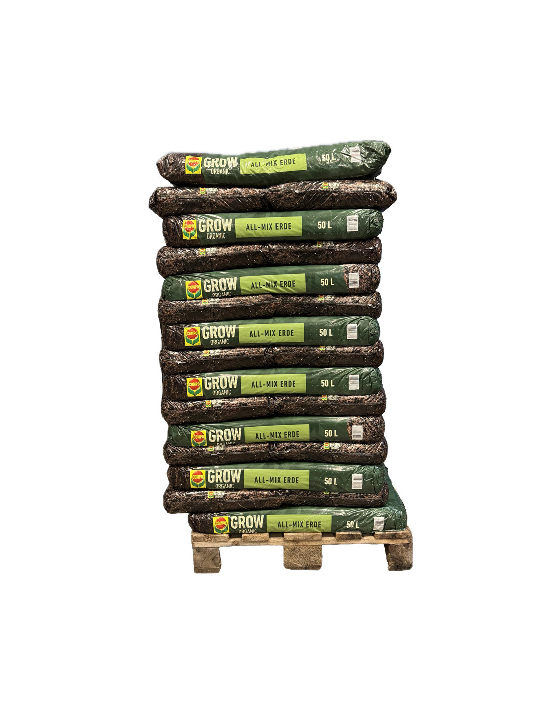 45x Compo Grow Organic All-Mix Erde (Palette)