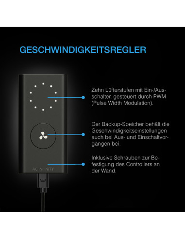 AC Infinity Cloudline Pro T6 – leiser 150mm Inline-Lüfter mit Steuerung